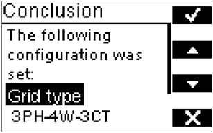 Basic device configuration with current transformer via the display