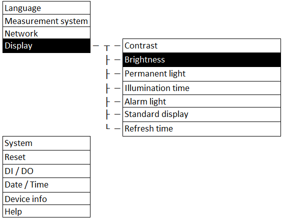 Adjusting the brightness of the display